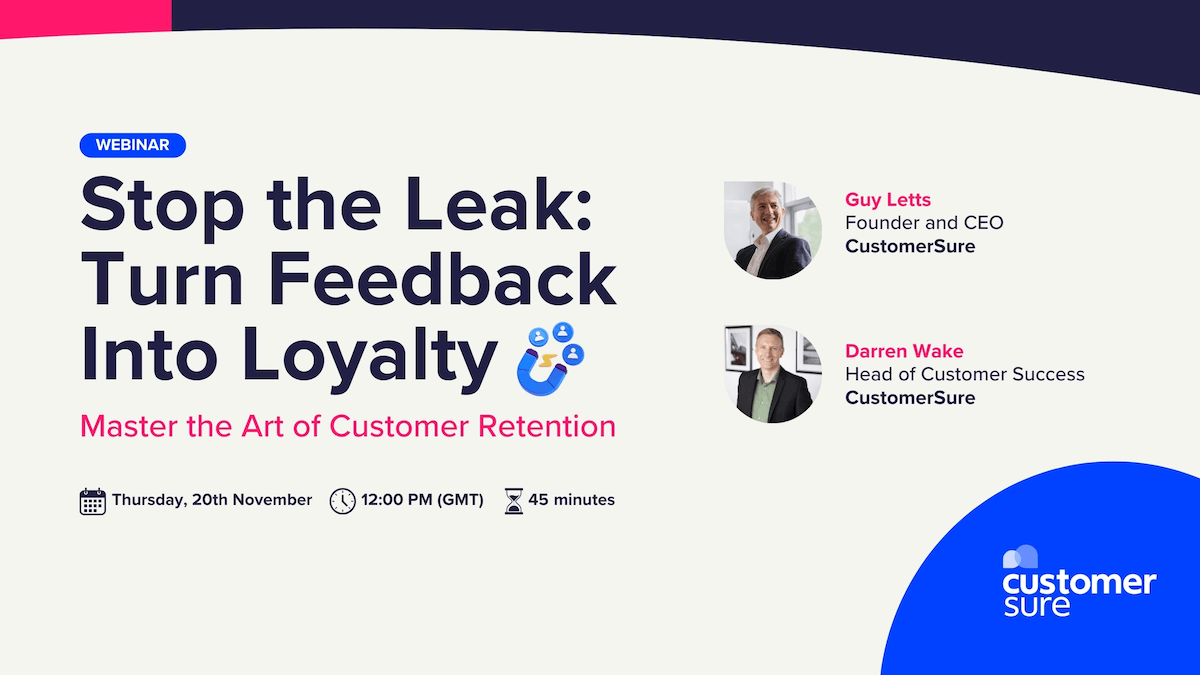 Next Webinar: CustomerSure